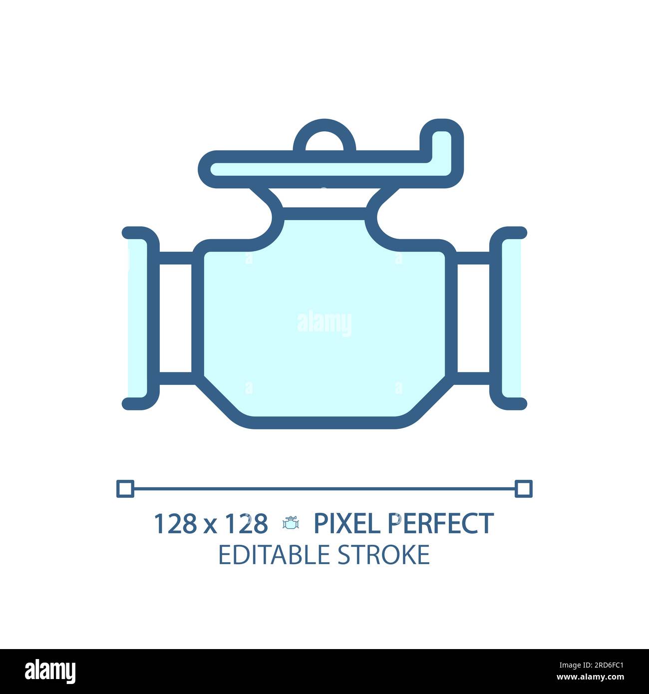 Pipeline valve light blue icon Stock Vector Image & Art - Alamy