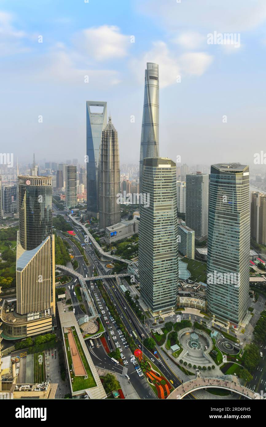 Cityscape modern building of the lujiazui financial centre in shanghai ...