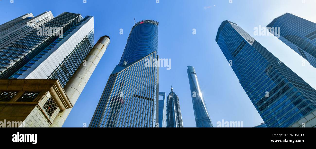 Cityscape modern building of the lujiazui financial centre in shanghai ...