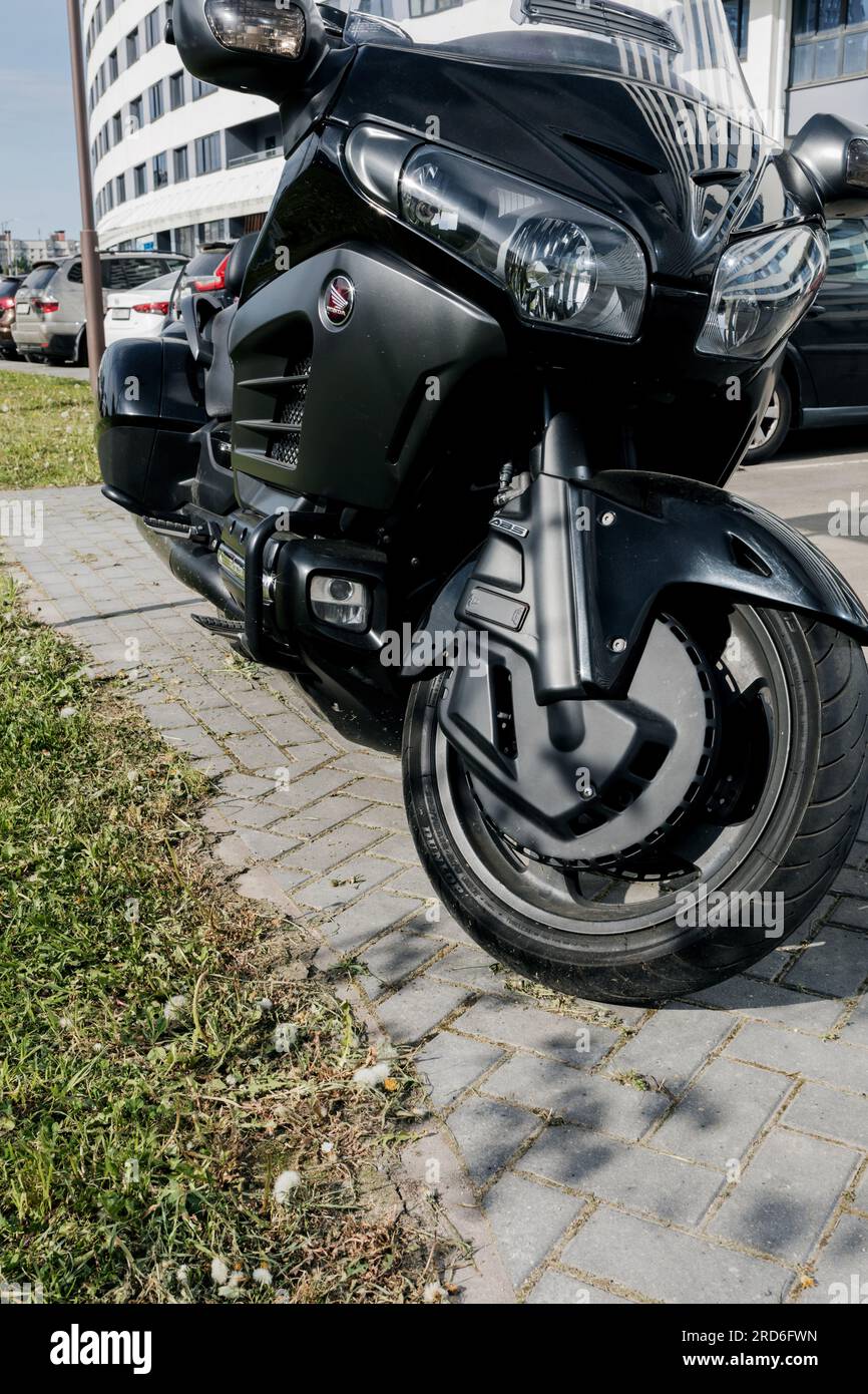 Minsk, Belarus, July 2023 - Tourist motorcycle Honda F6b. luxury ...