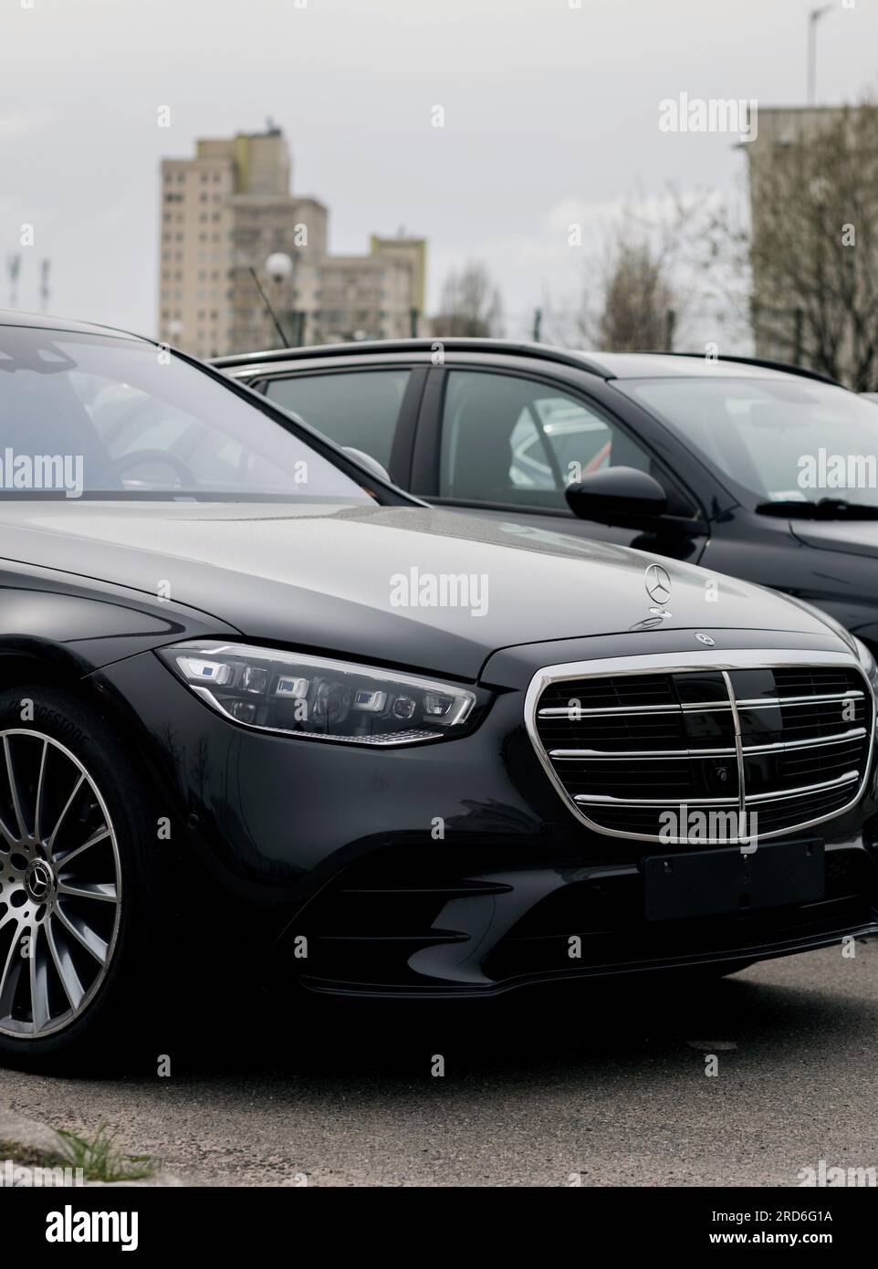 Minsk, Belarus, July 2023 - Black premium auto Mercedes Benz. Luxury ...