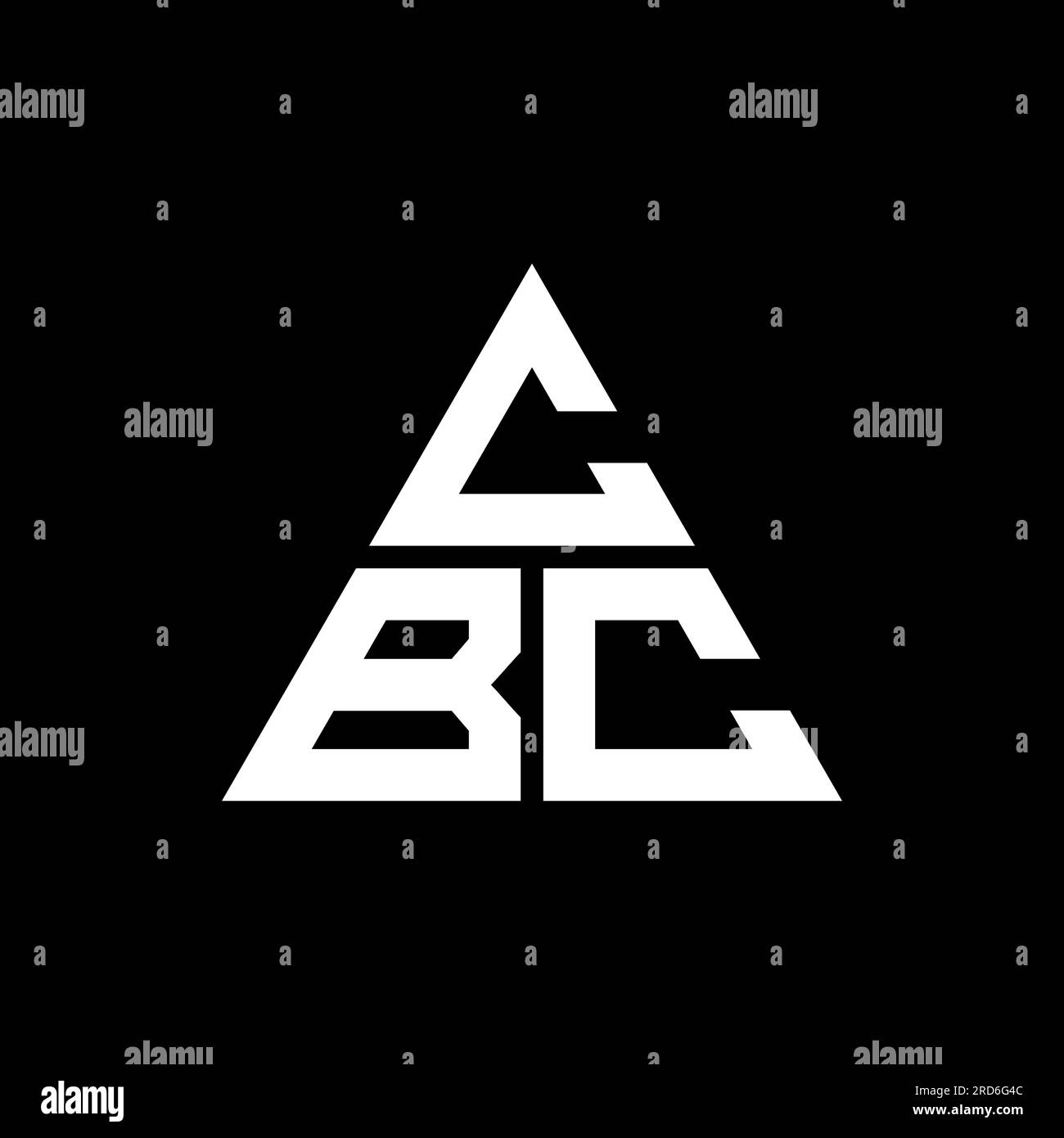 Cbc Triangle Letter Logo Design With Triangle Shape Cbc Triangle Logo