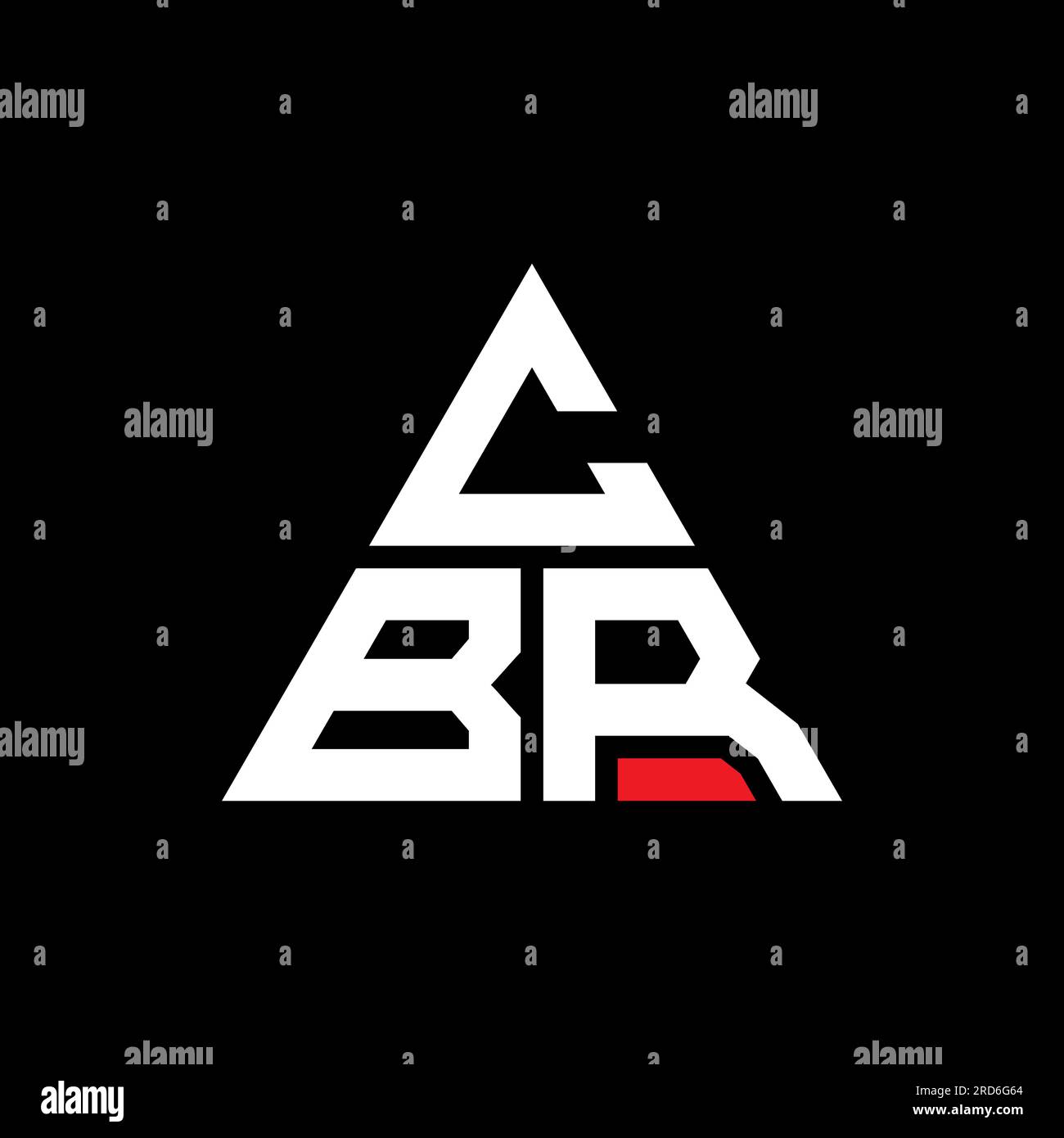 CBR triangle letter logo design with triangle shape. CBR triangle logo ...