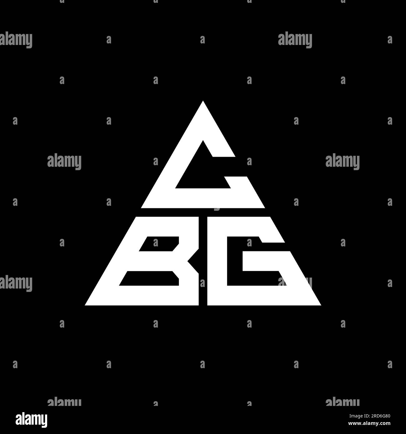 CBG triangle letter logo design with triangle shape. CBG triangle logo ...