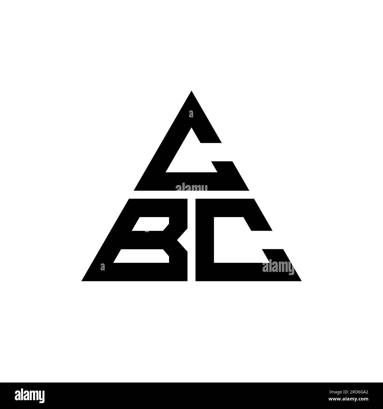Cbc Triangle Letter Logo Design With Triangle Shape Cbc Triangle Logo