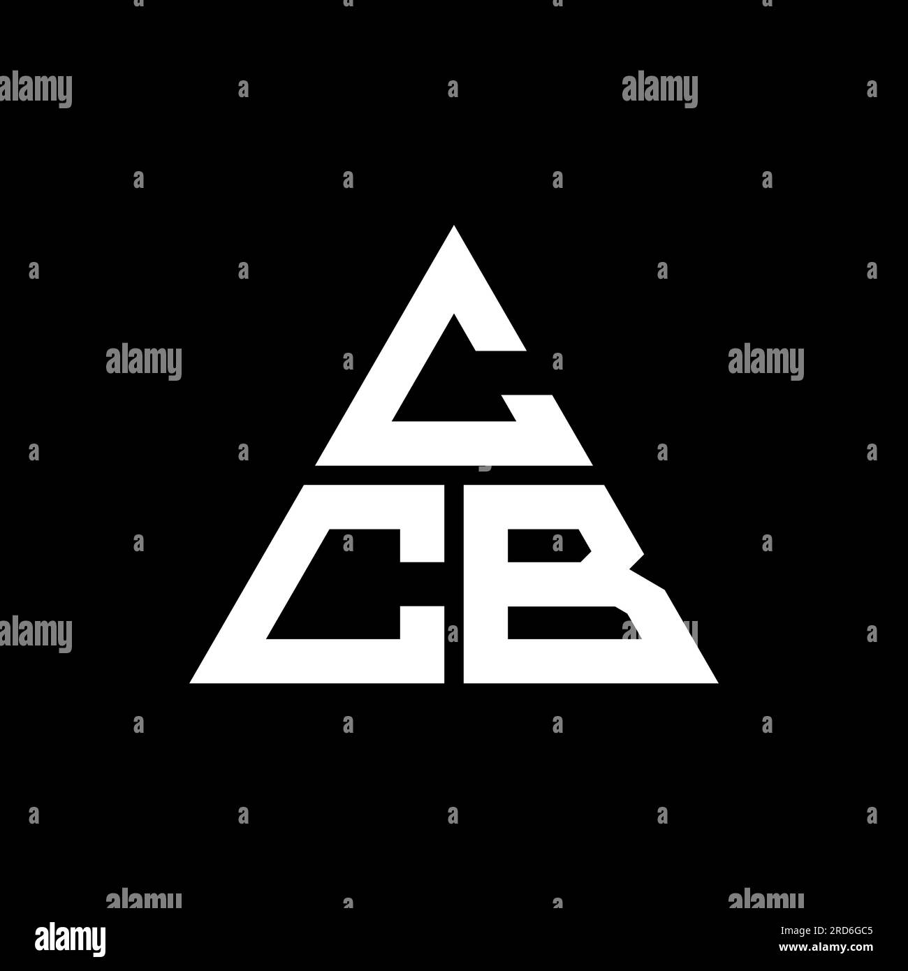 CCB triangle letter logo design with triangle shape. CCB triangle logo ...