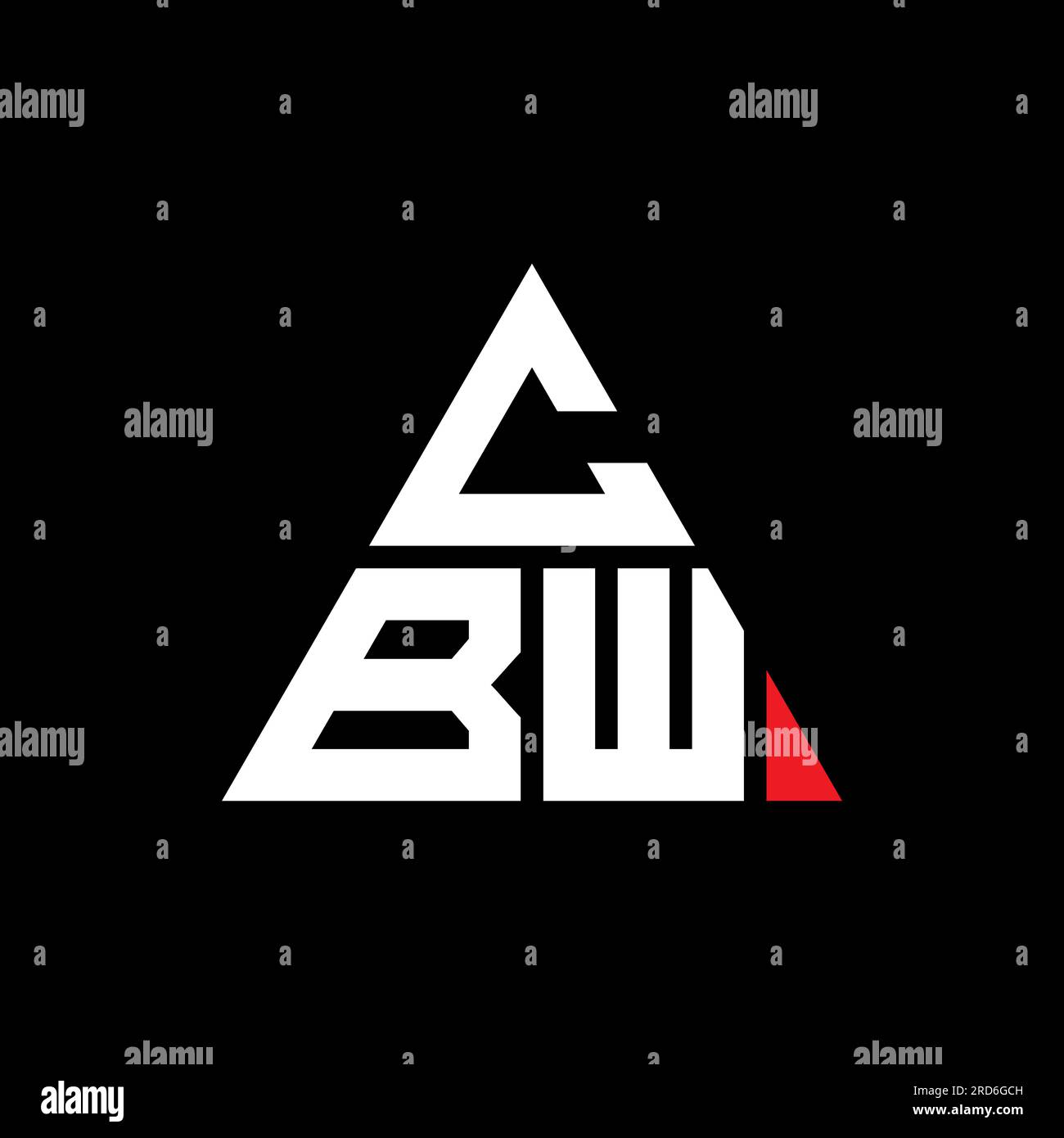 Cbw Triangle Letter Logo Design With Triangle Shape Cbw Triangle Logo Design Monogram Cbw