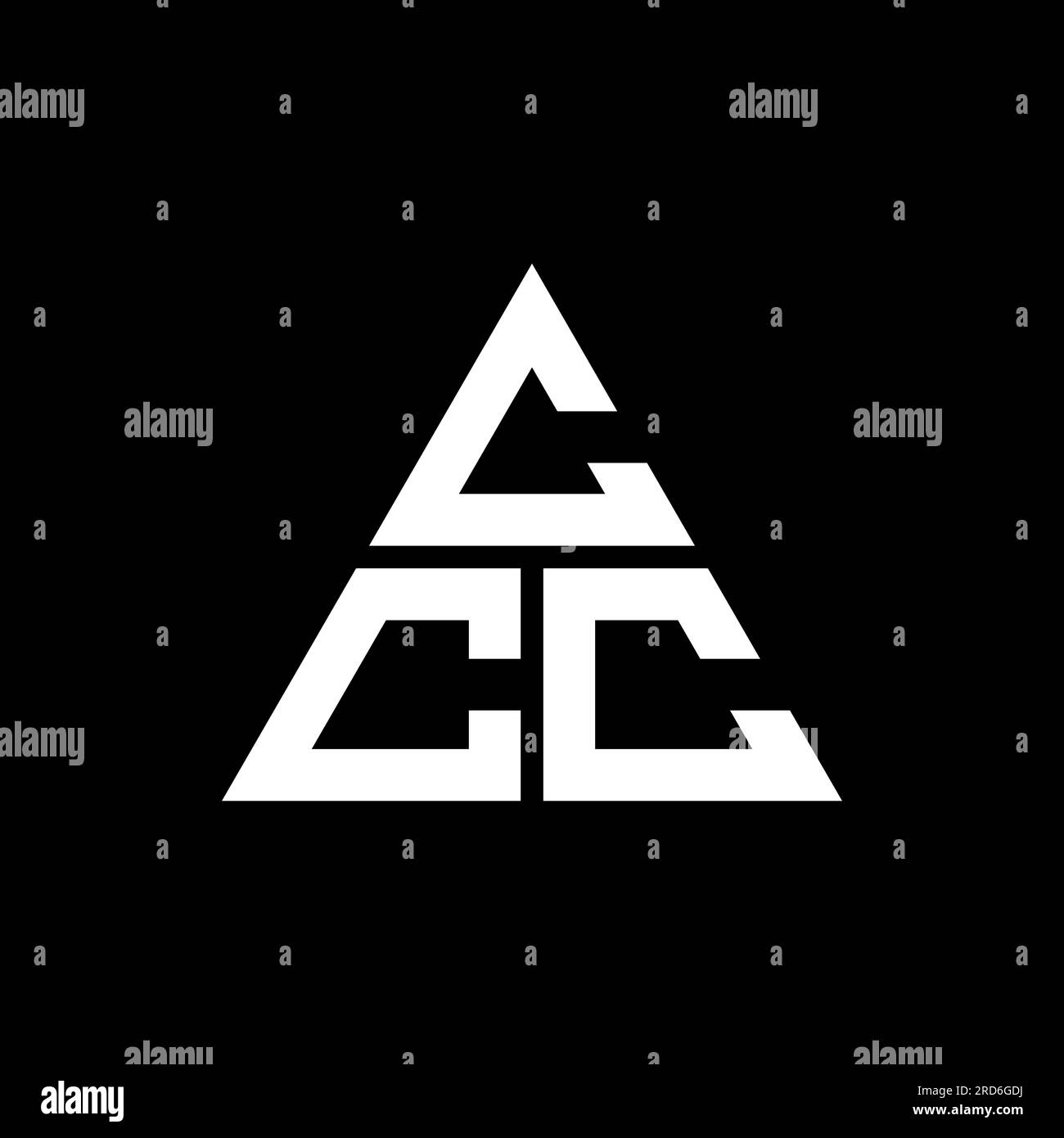 CCC triangle letter logo design with triangle shape. CCC triangle logo ...