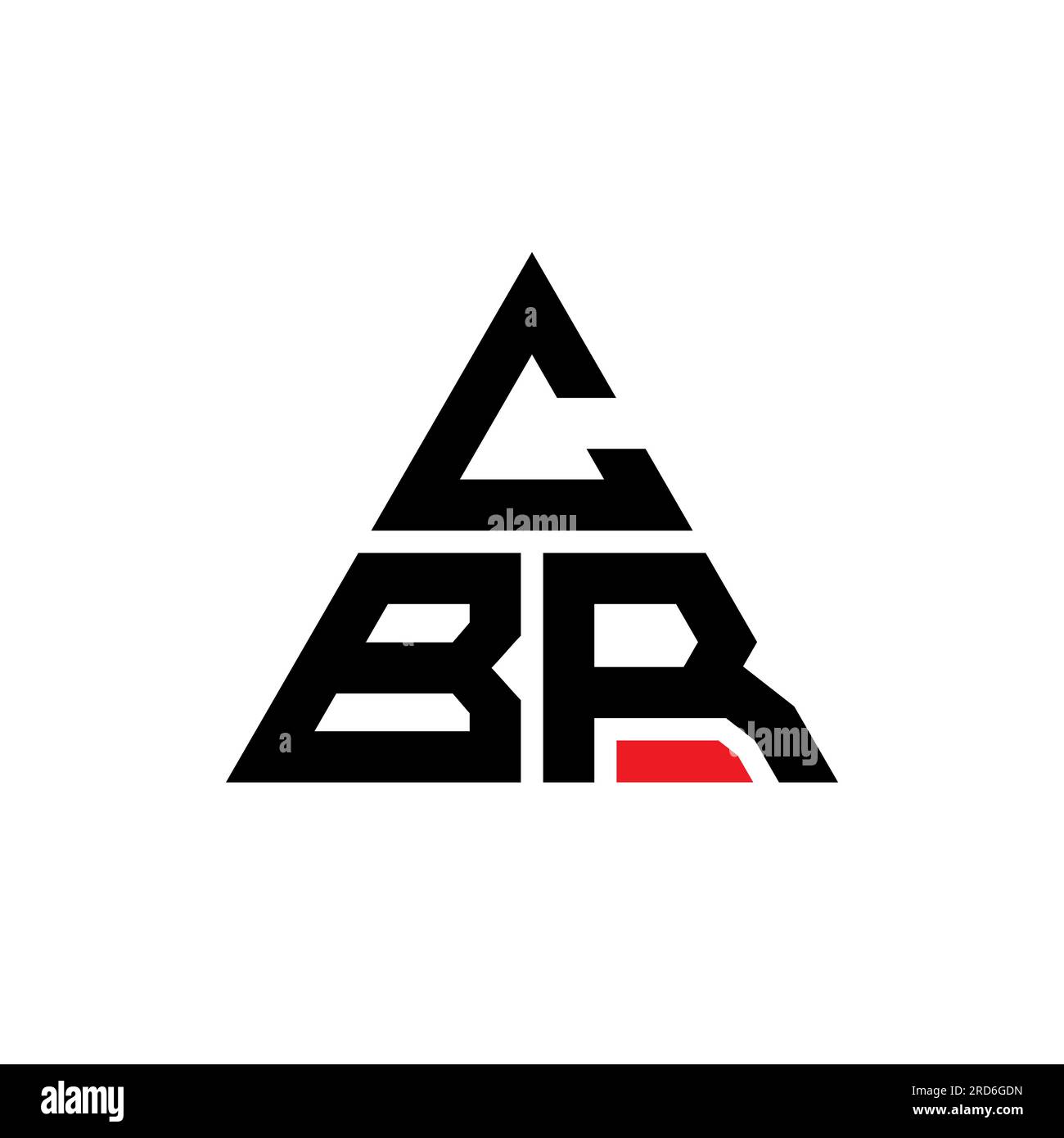 CBR triangle letter logo design with triangle shape. CBR triangle logo ...