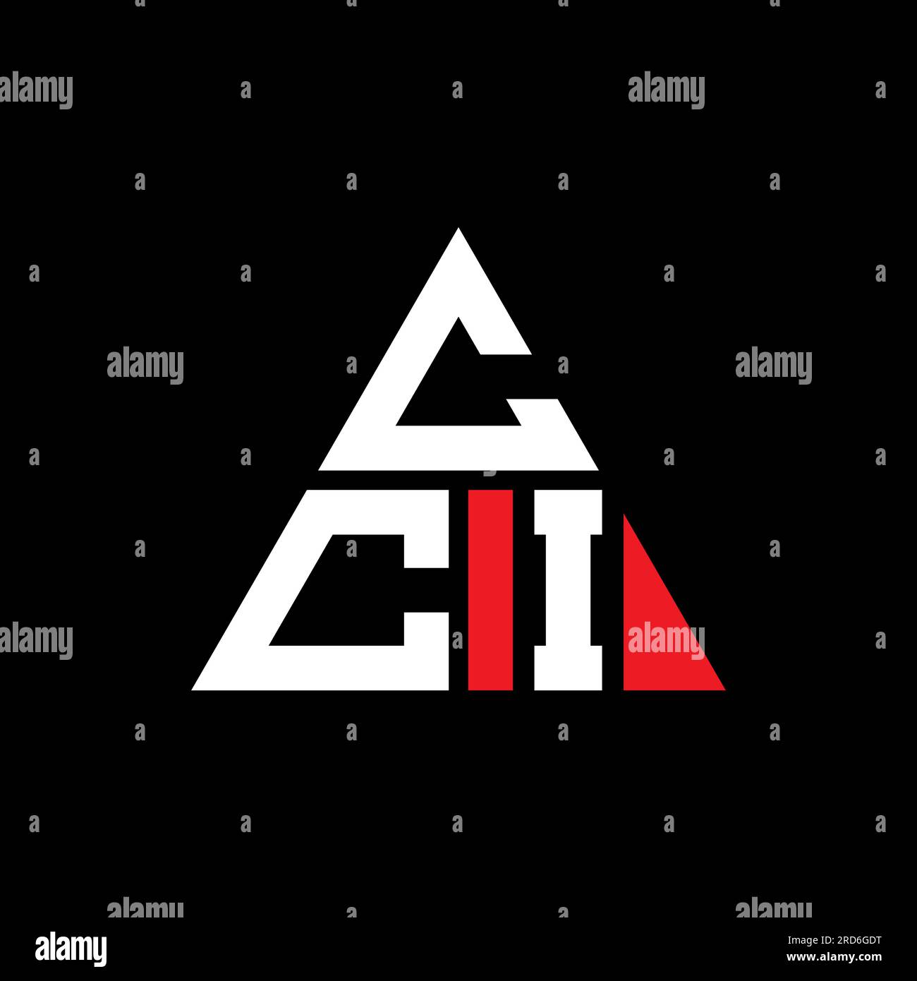 CCI triangle letter logo design with triangle shape. CCI triangle logo ...