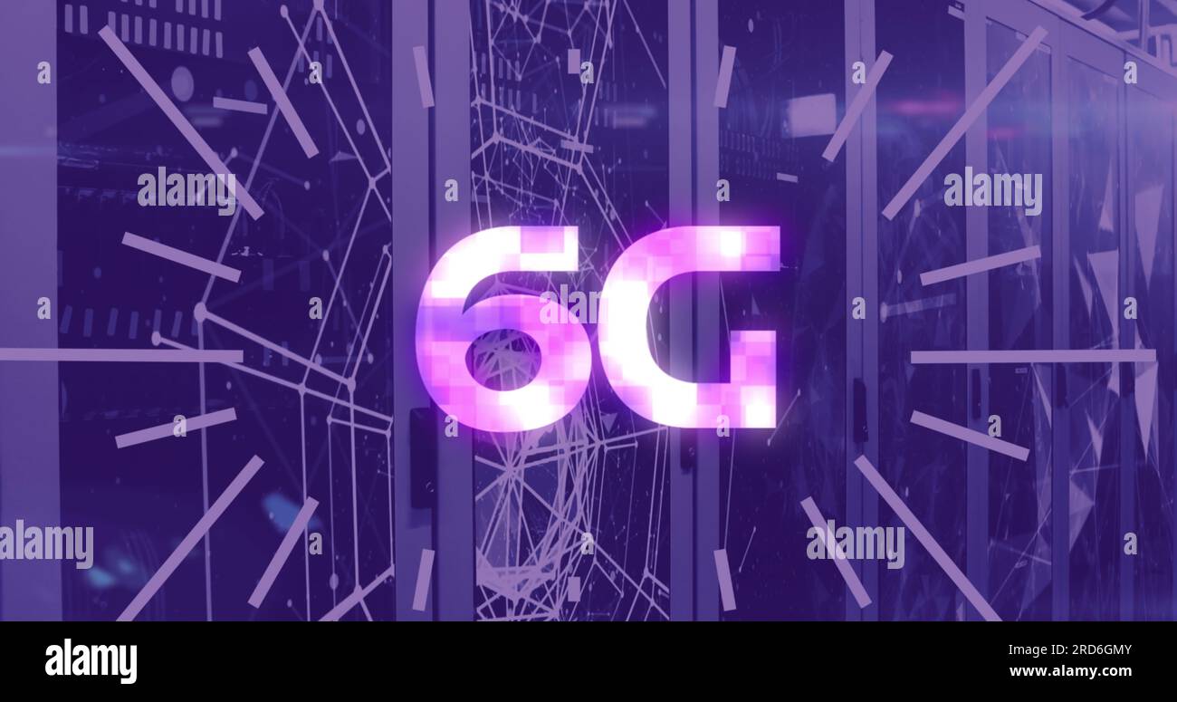 Animation 6g text computer servers hi-res stock photography and images - Alamy