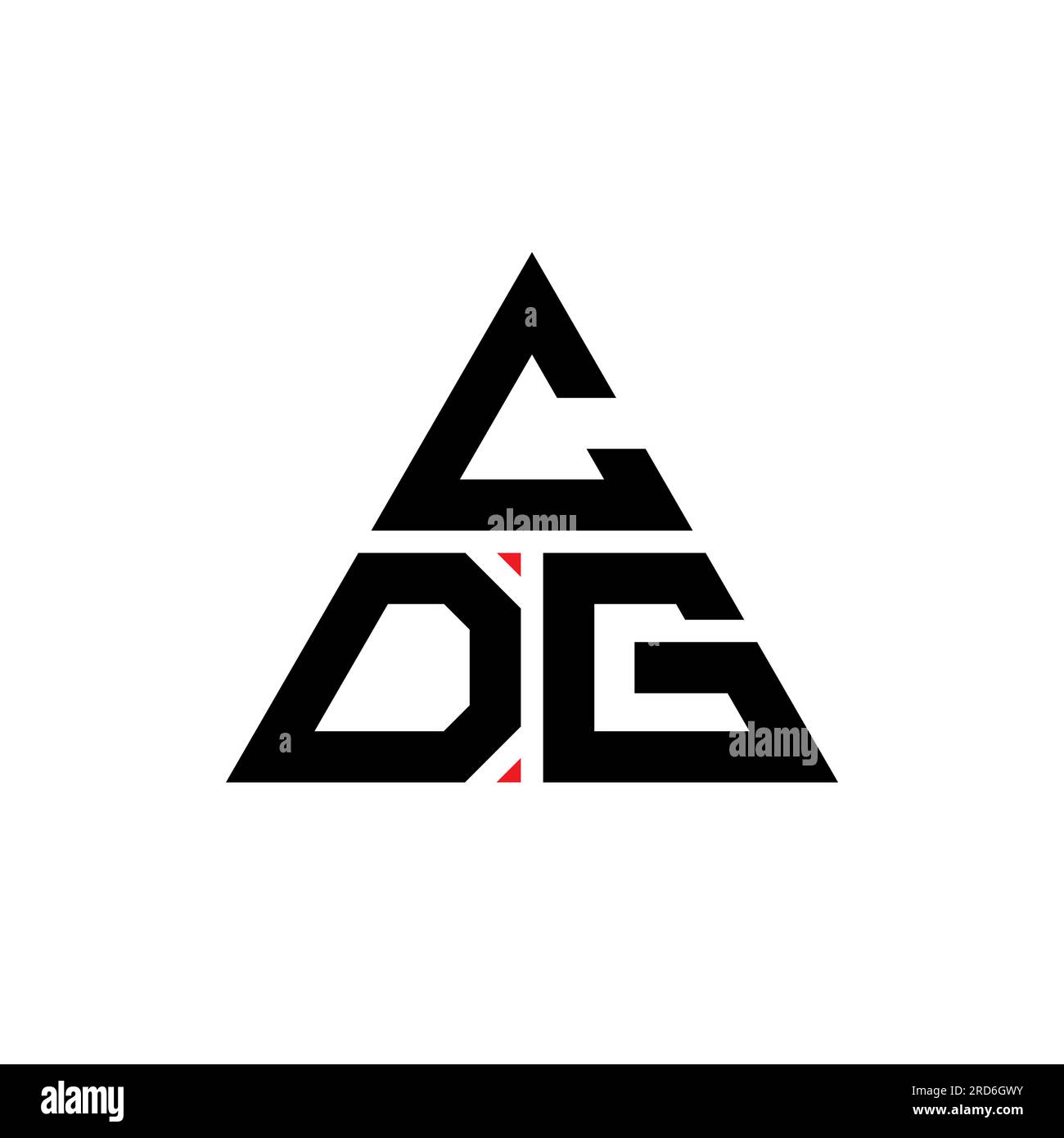 CDG triangle letter logo design with triangle shape. CDG triangle logo ...