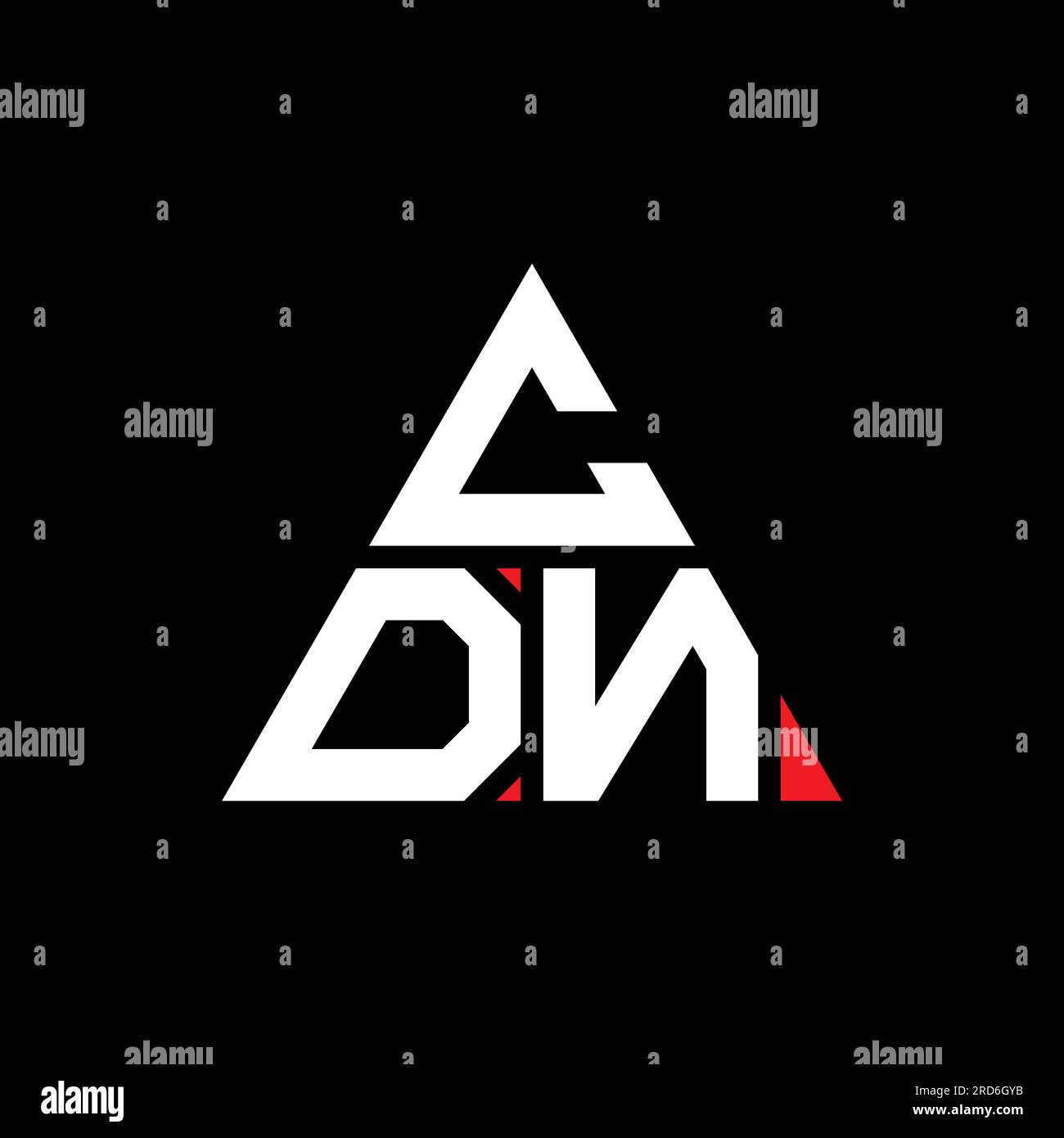 CDN triangle letter logo design with triangle shape. CDN triangle logo design monogram. CDN ...