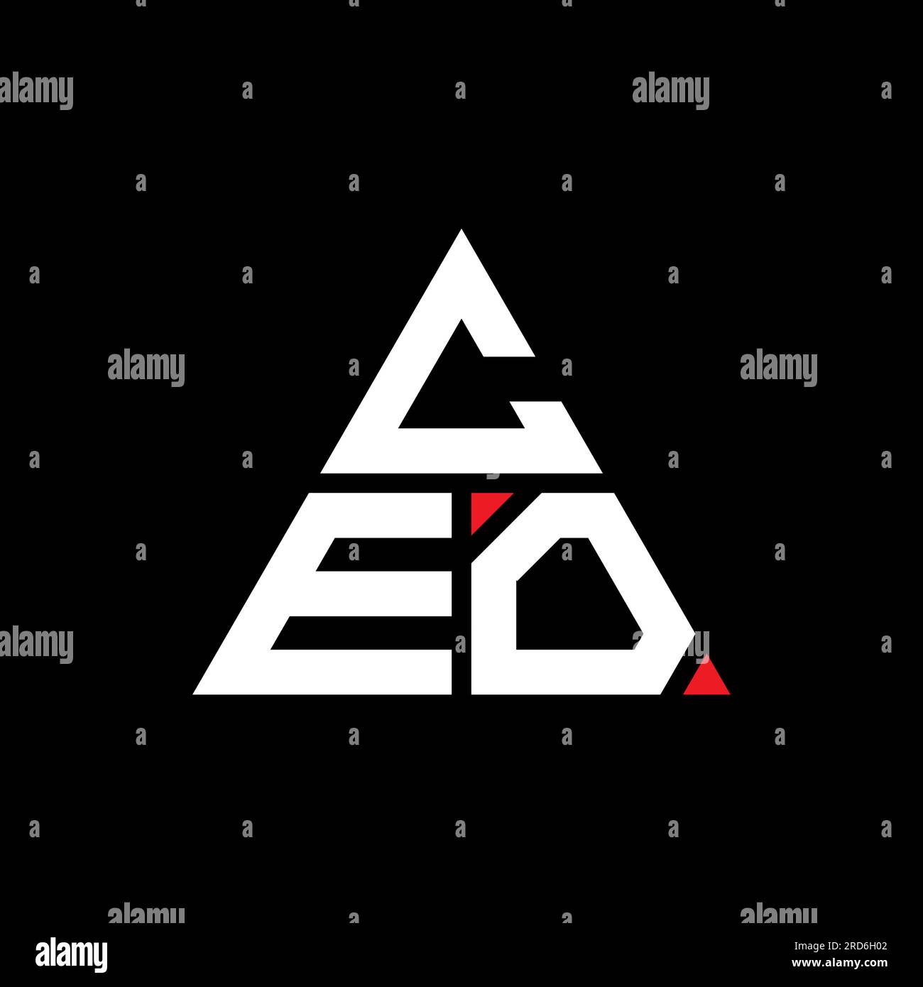 CEO triangle letter logo design with triangle shape. CEO triangle logo ...