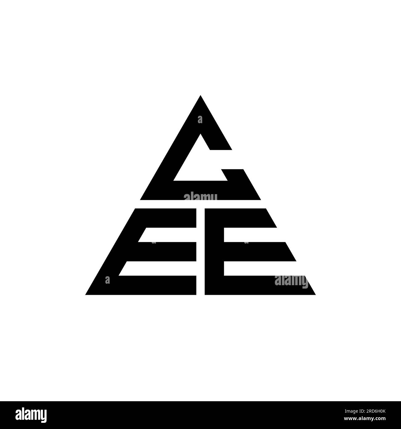 CEE triangle letter logo design with triangle shape. CEE triangle logo design monogram. CEE ...