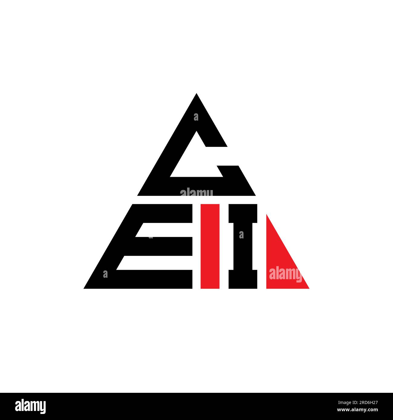 Cei Triangle Letter Logo Design With Triangle Shape Cei Triangle Logo