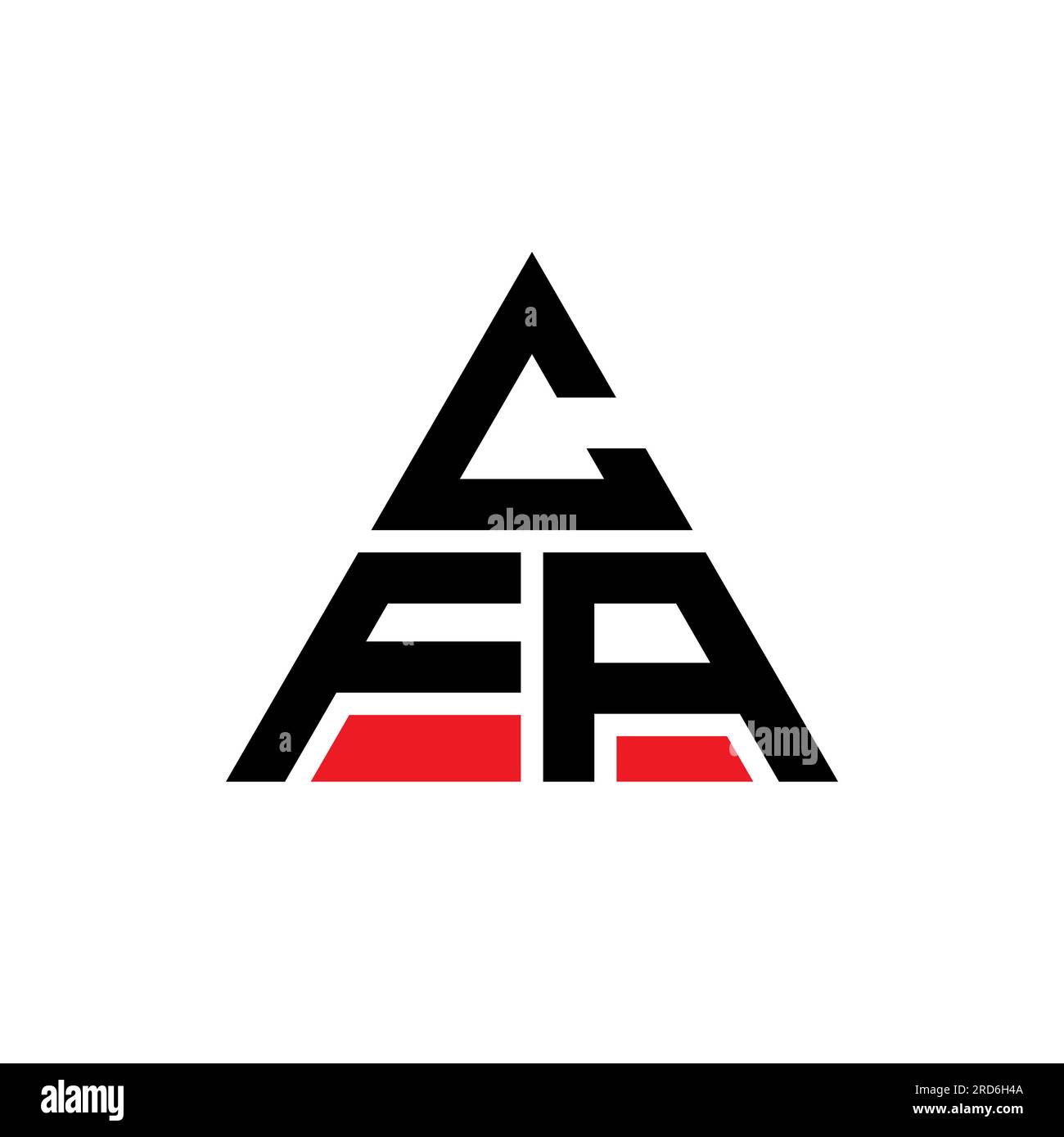 CFA triangle letter logo design with triangle shape. CFA triangle logo ...