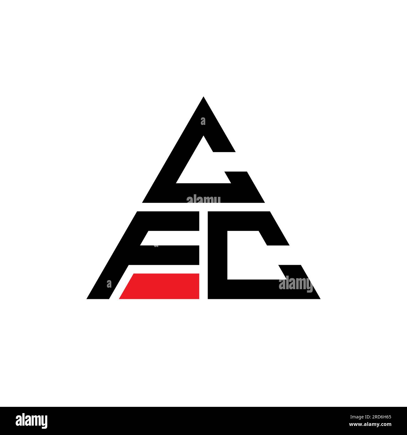 CFC triangle letter logo design with triangle shape. CFC triangle logo ...