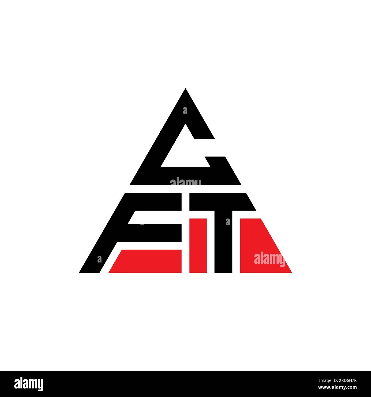 CFT triangle letter logo design with triangle shape. CFT triangle logo ...