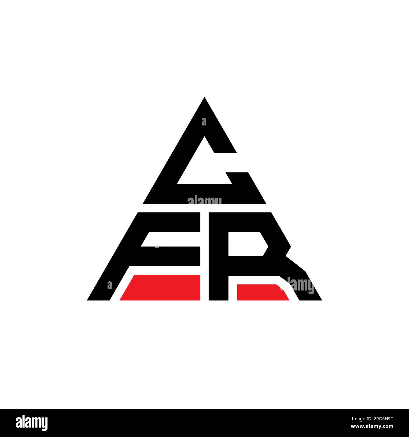 CFR triangle letter logo design with triangle shape. CFR triangle logo ...