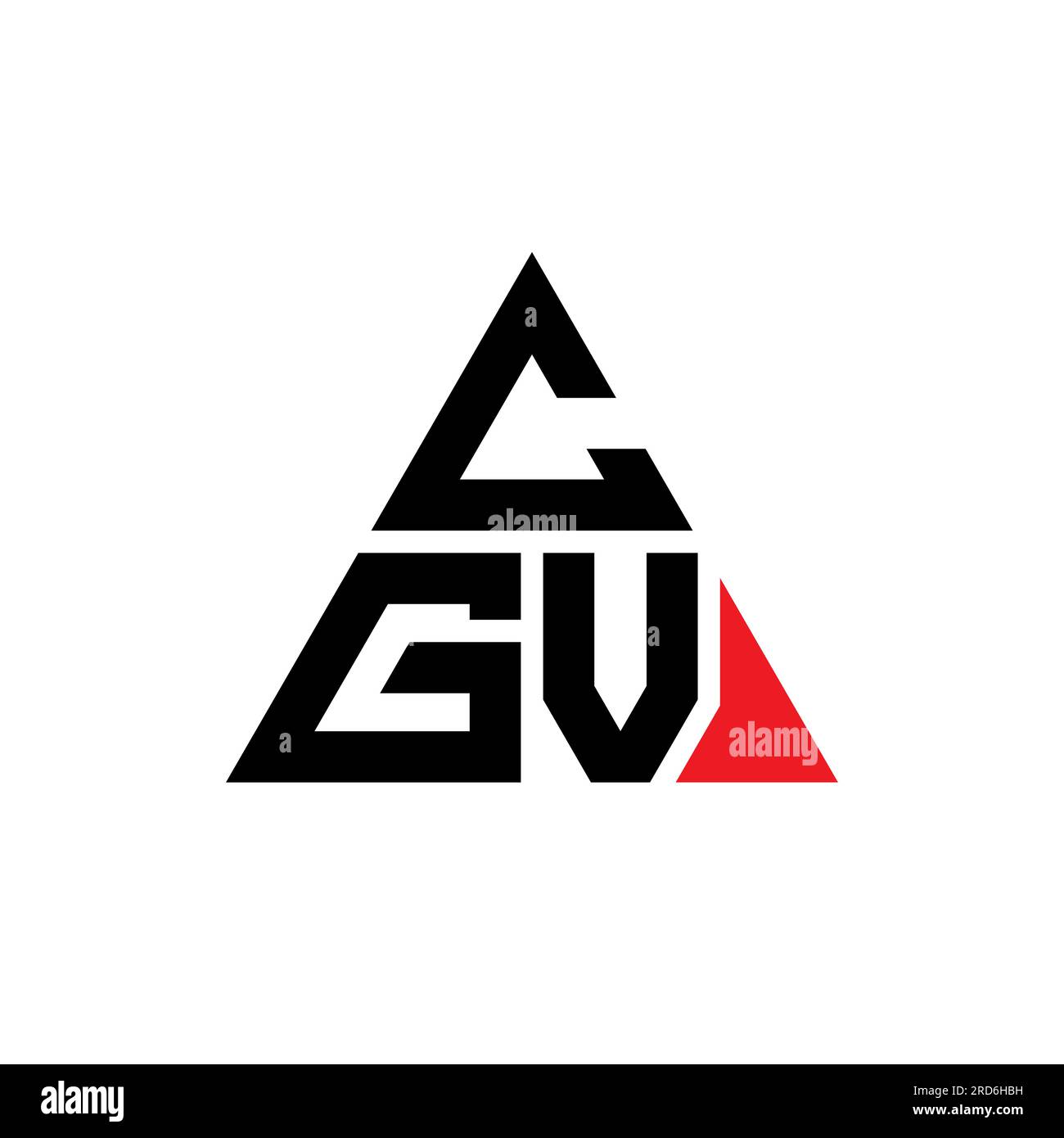 CGV triangle letter logo design with triangle shape. CGV triangle logo ...