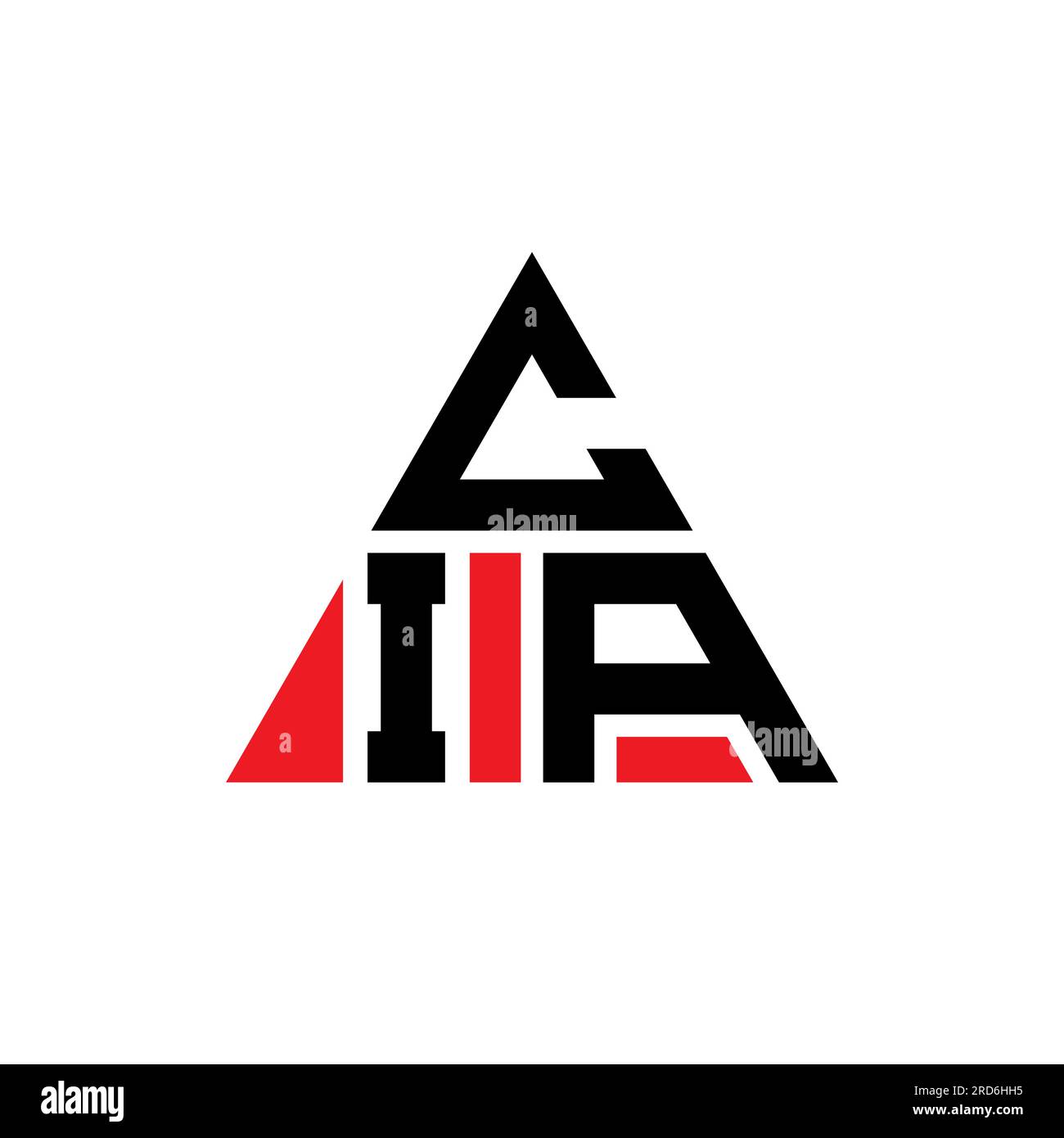 CIA triangle letter logo design with triangle shape. CIA triangle logo ...