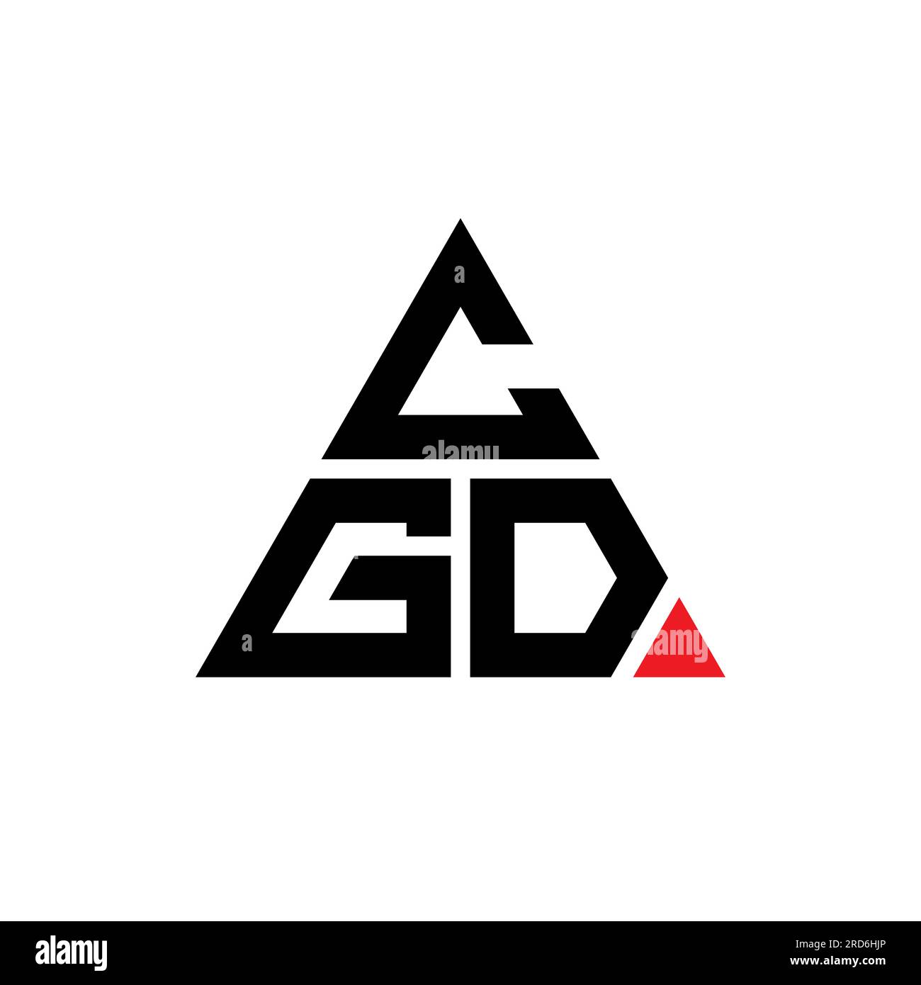 CGD triangle letter logo design with triangle shape. CGD triangle logo ...