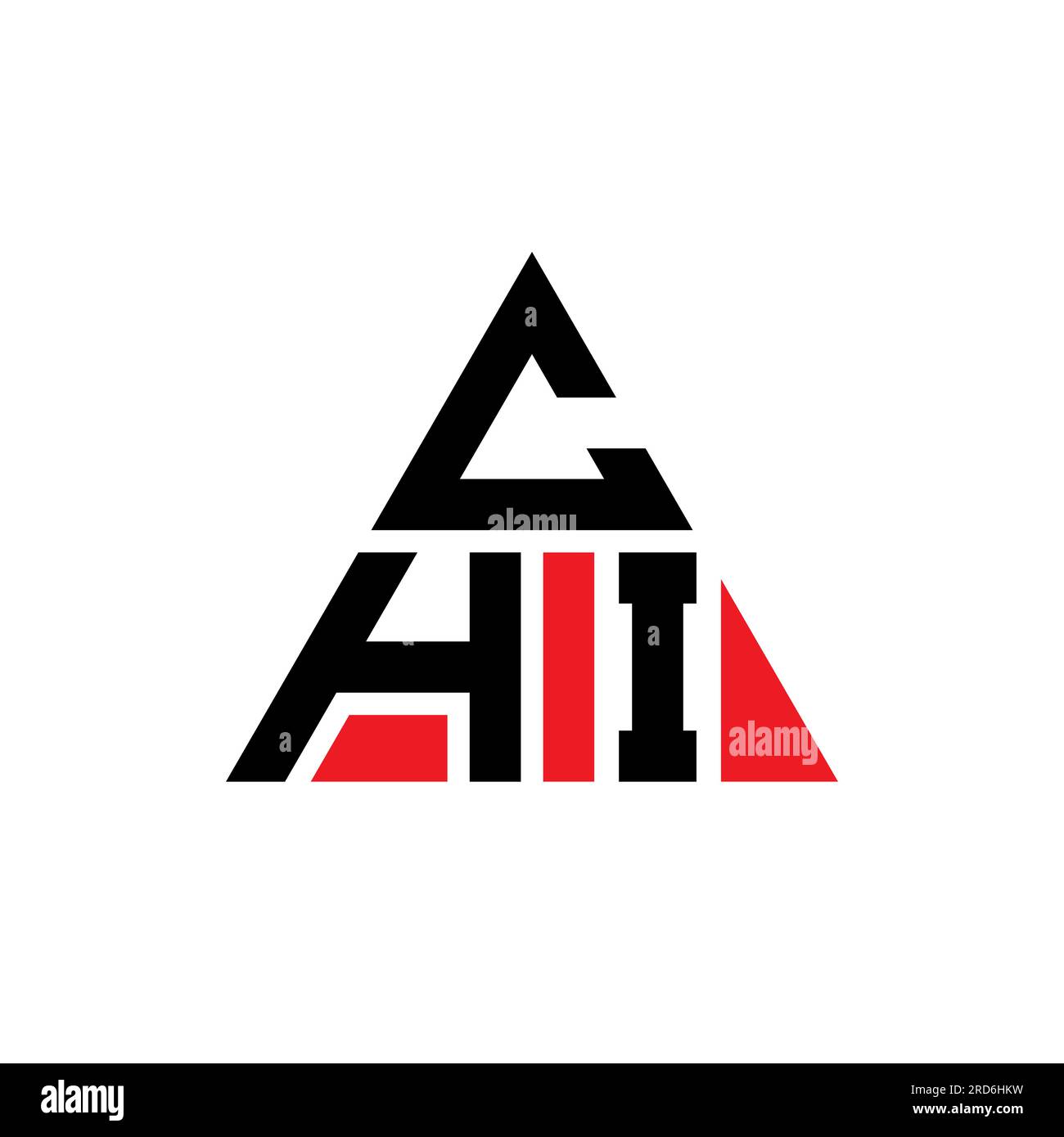 CHI triangle letter logo design with triangle shape. CHI triangle logo ...