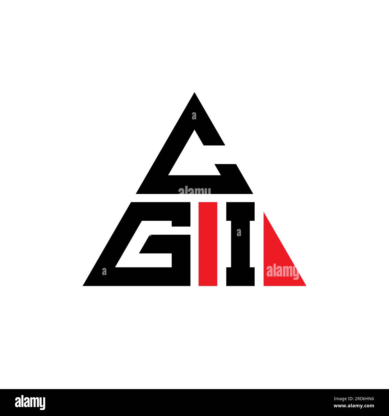 CGI triangle letter logo design with triangle shape. CGI triangle logo ...