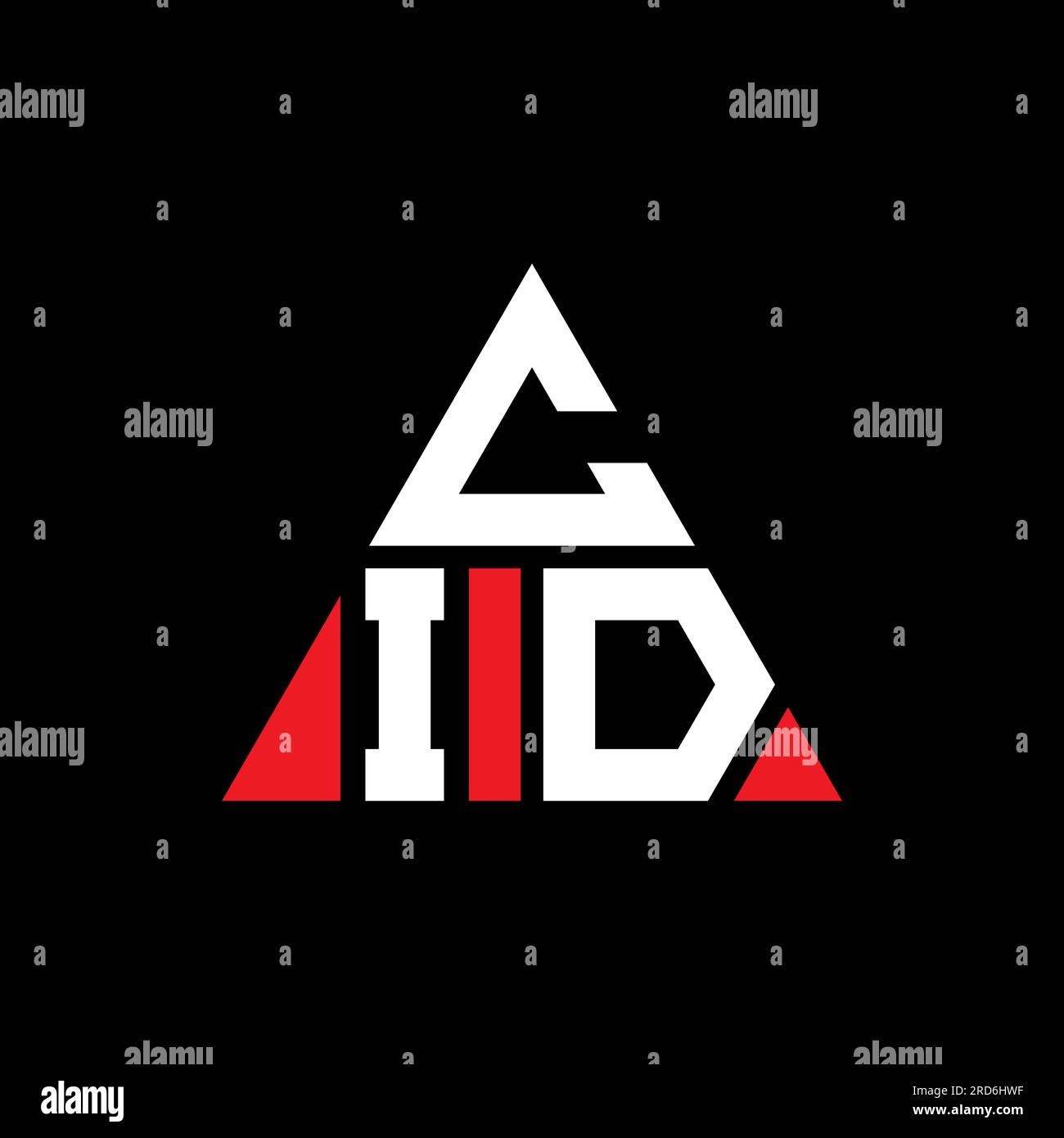 CID triangle letter logo design with triangle shape. CID triangle logo ...