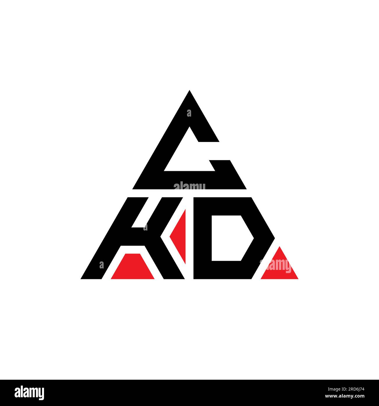 CKD triangle letter logo design with triangle shape. CKD triangle logo ...