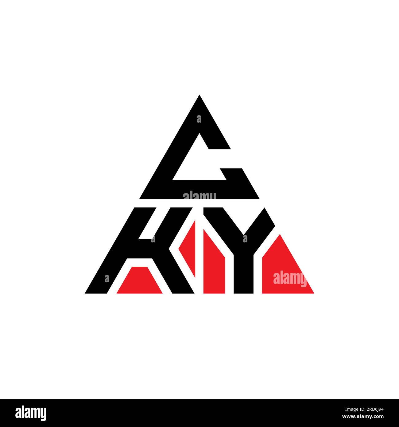 CKY triangle letter logo design with triangle shape. CKY triangle logo ...
