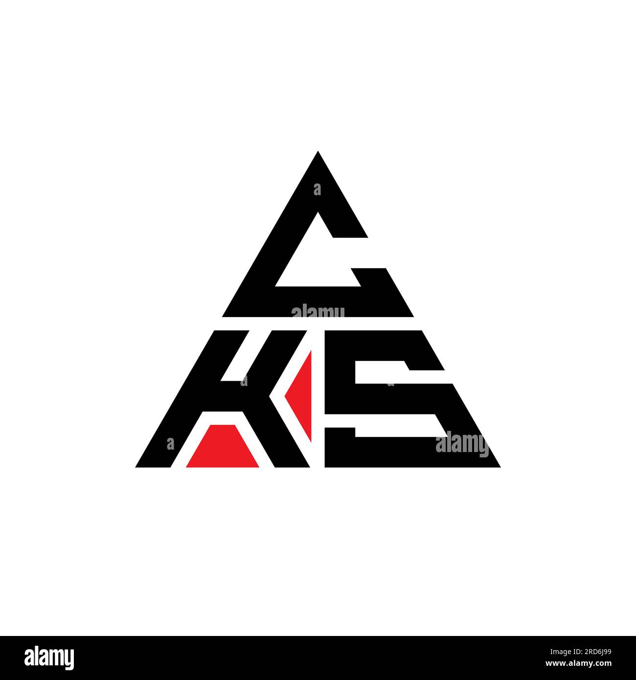 CKS triangle letter logo design with triangle shape. CKS triangle logo ...