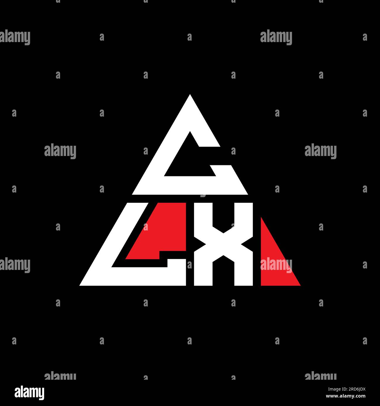 CLX triangle letter logo design with triangle shape. CLX triangle logo ...