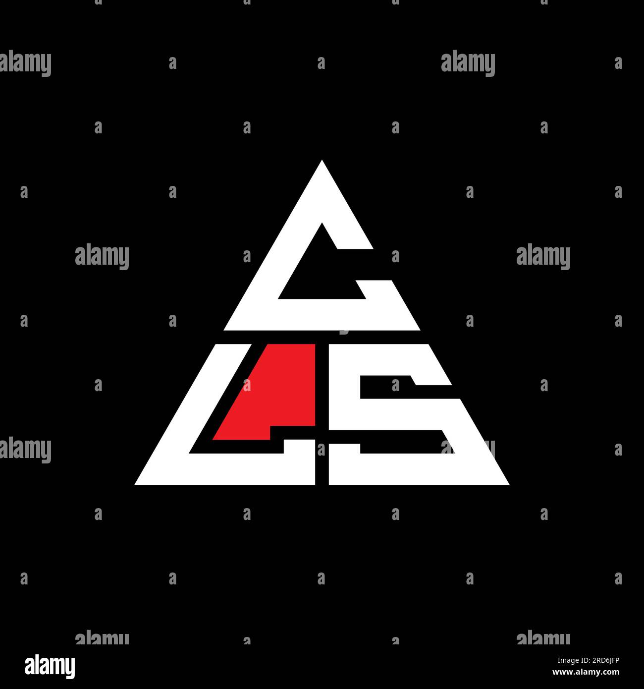 CLS triangle letter logo design with triangle shape. CLS triangle logo ...