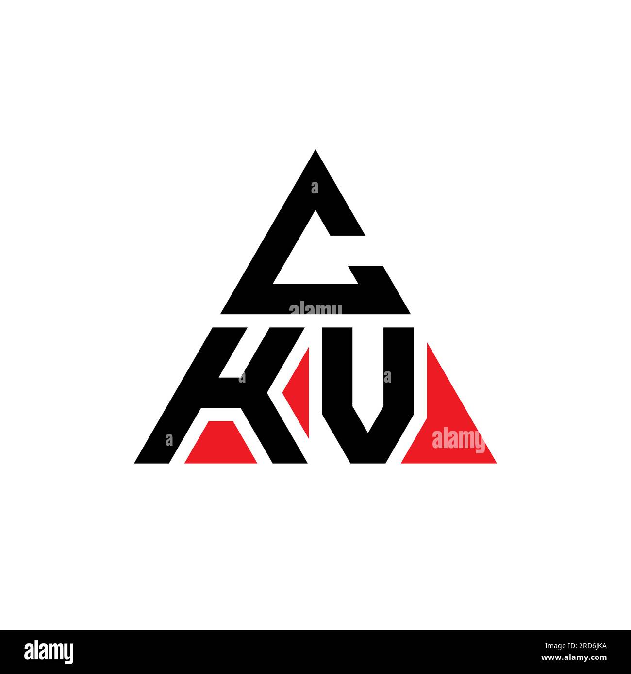 CKV triangle letter logo design with triangle shape. CKV triangle logo ...