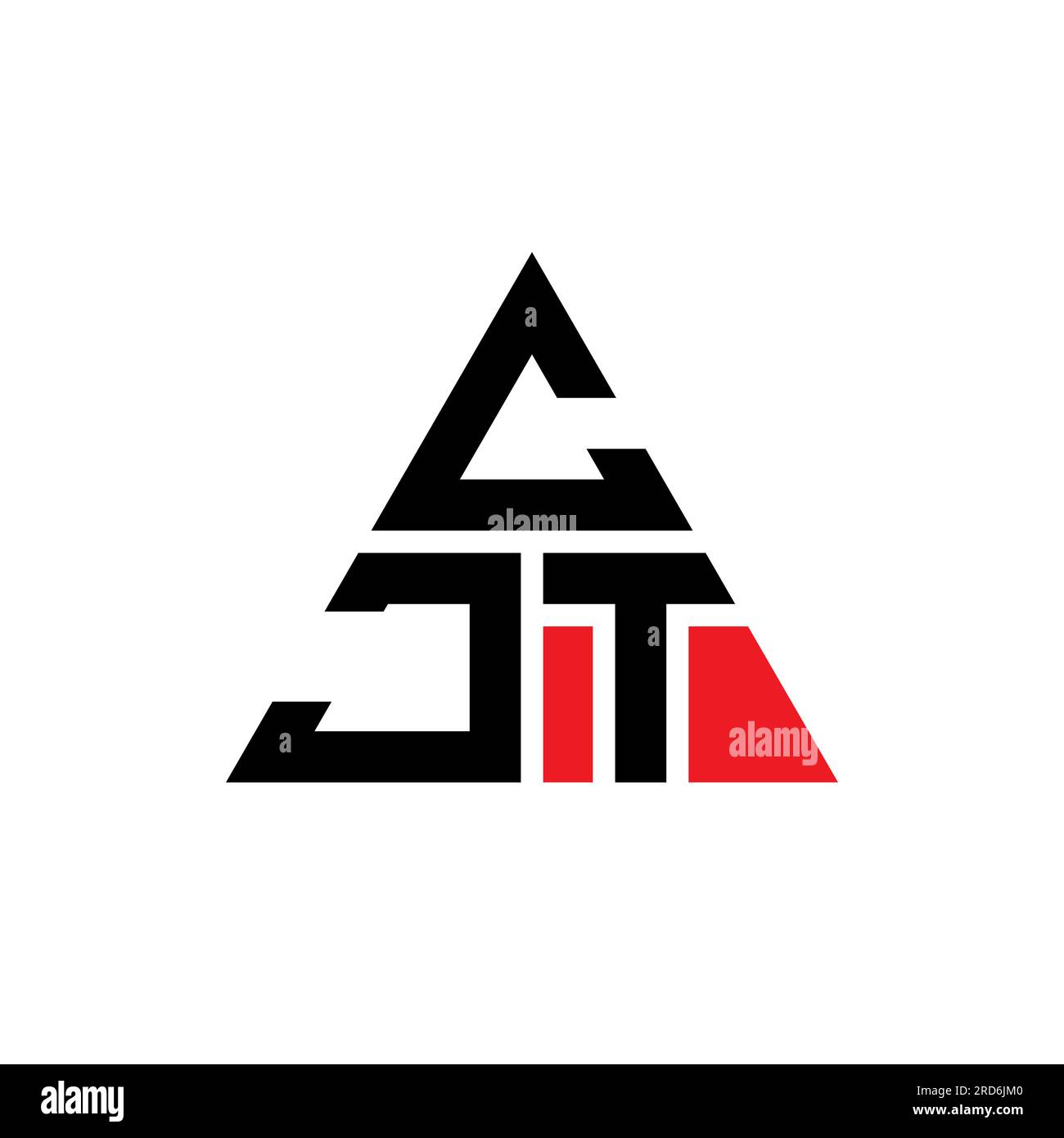 CJT triangle letter logo design with triangle shape. CJT triangle logo ...