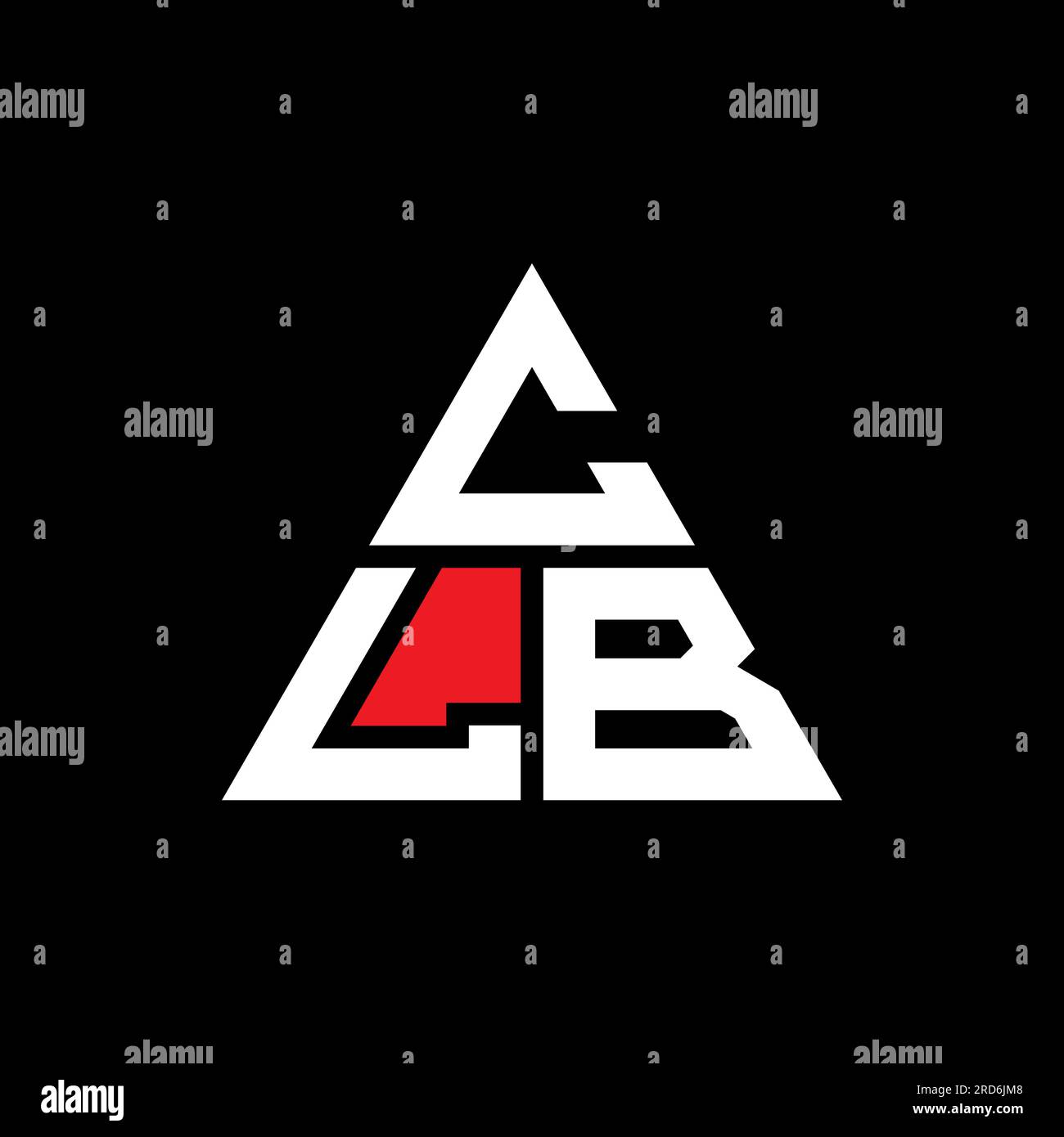 CLB triangle letter logo design with triangle shape. CLB triangle logo design monogram. CLB ...