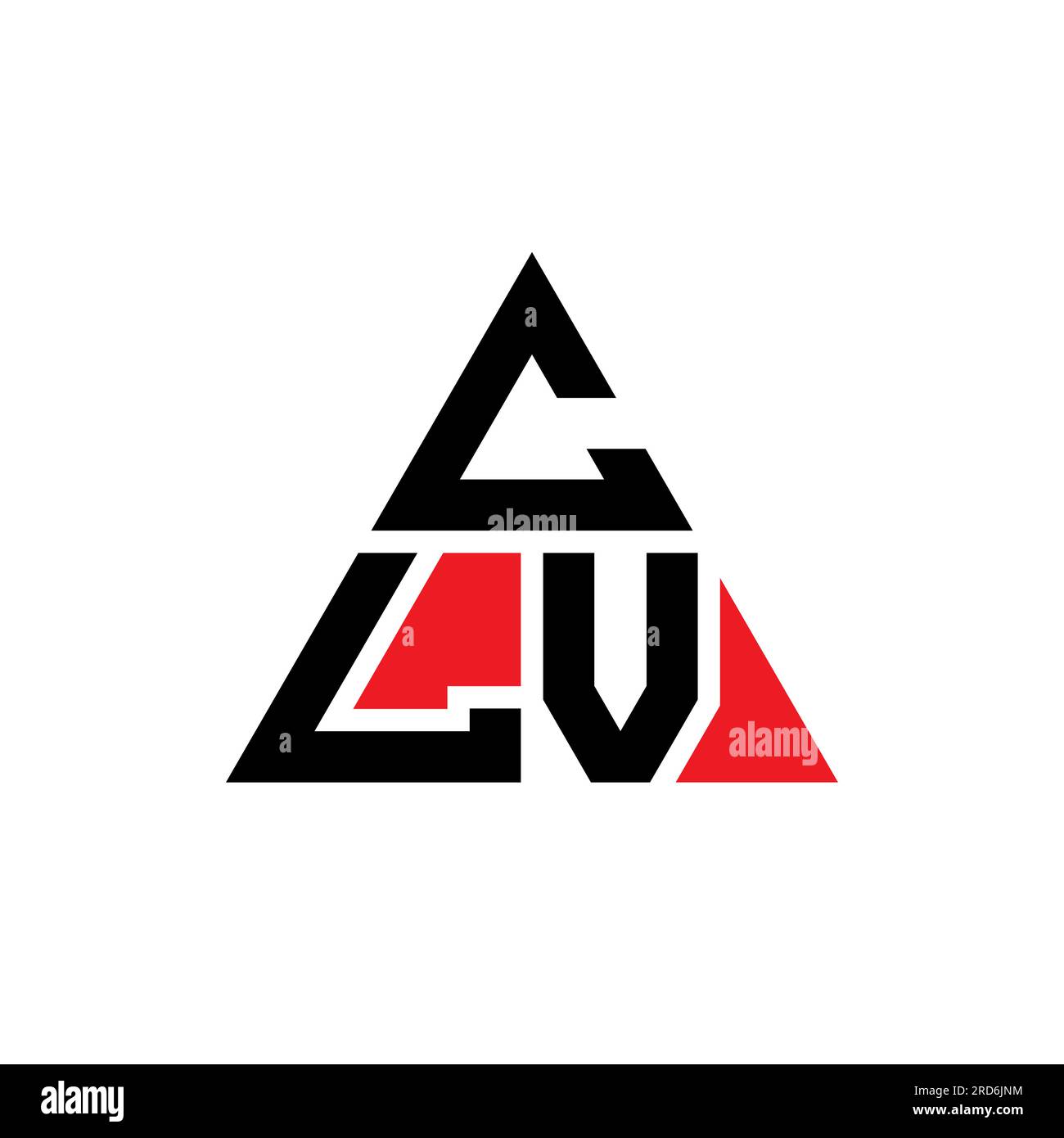 CLV triangle letter logo design with triangle shape. CLV triangle logo ...
