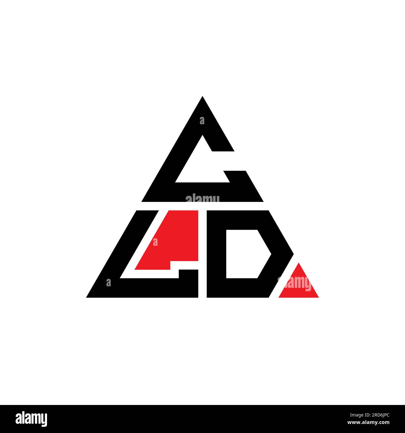 CLD triangle letter logo design with triangle shape. CLD triangle logo design monogram. CLD ...