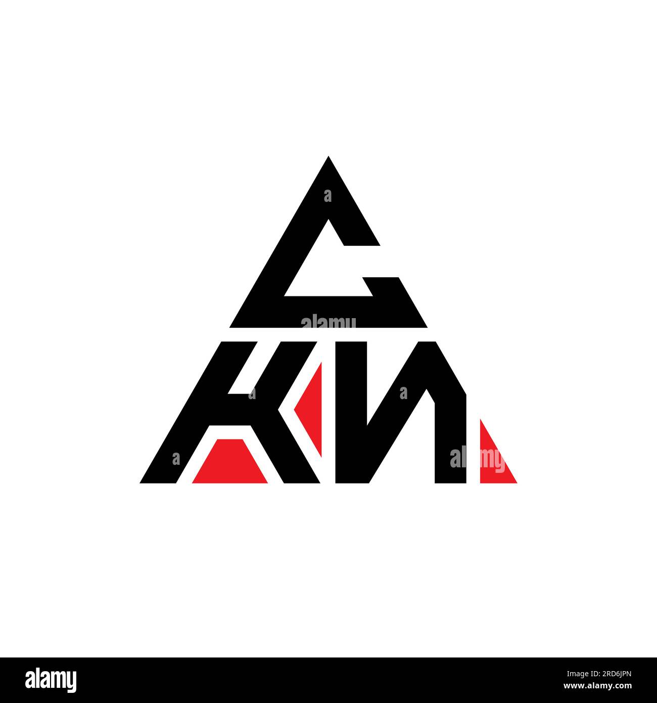 CKN triangle letter logo design with triangle shape. CKN triangle logo ...