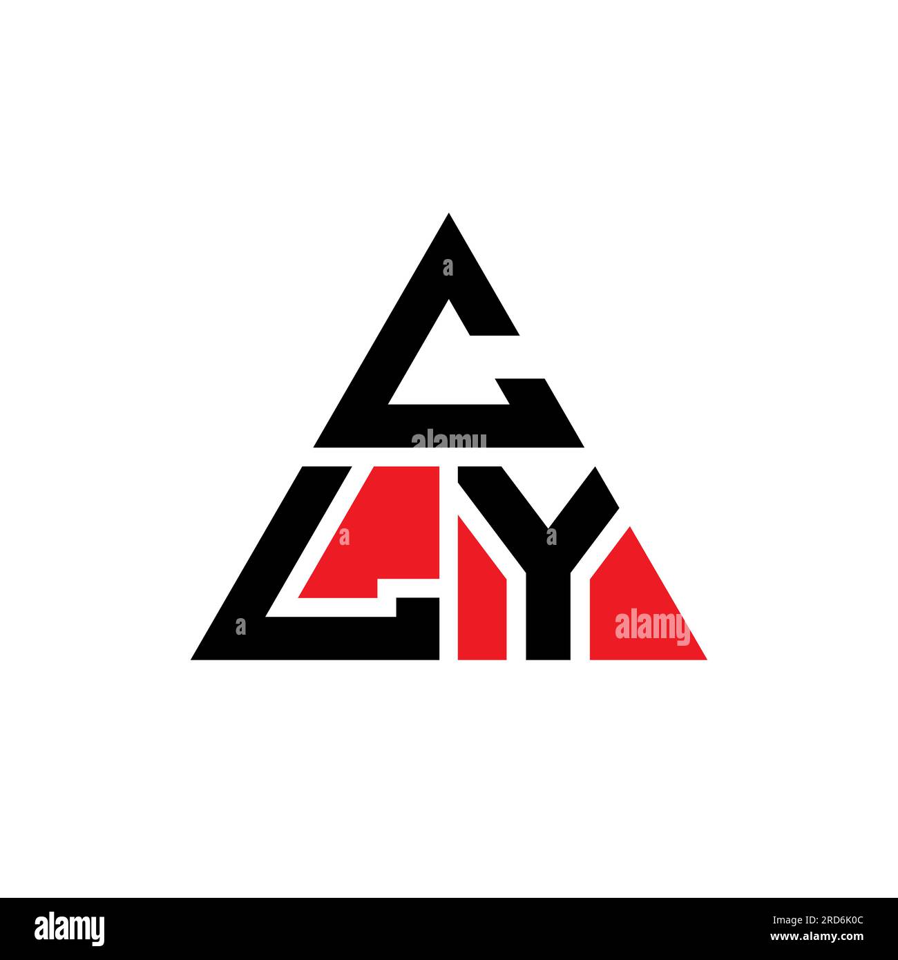 CLY triangle letter logo design with triangle shape. CLY triangle logo ...