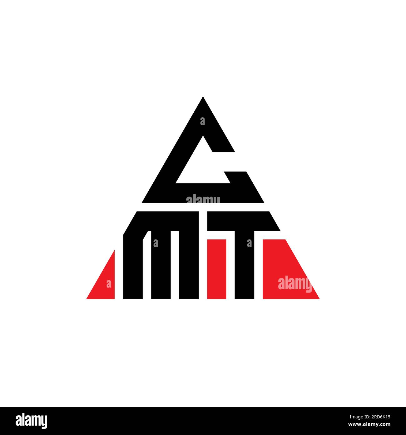 CMT triangle letter logo design with triangle shape. CMT triangle logo ...