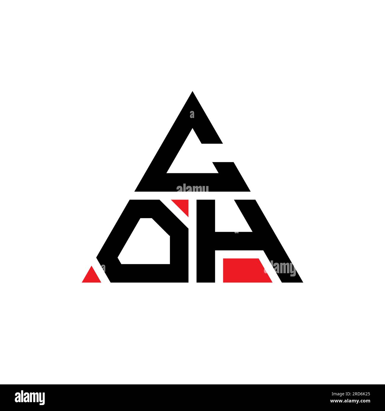 COH triangle letter logo design with triangle shape. COH triangle logo ...