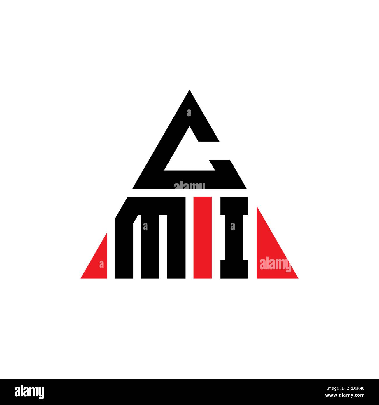 CMI triangle letter logo design with triangle shape. CMI triangle logo ...