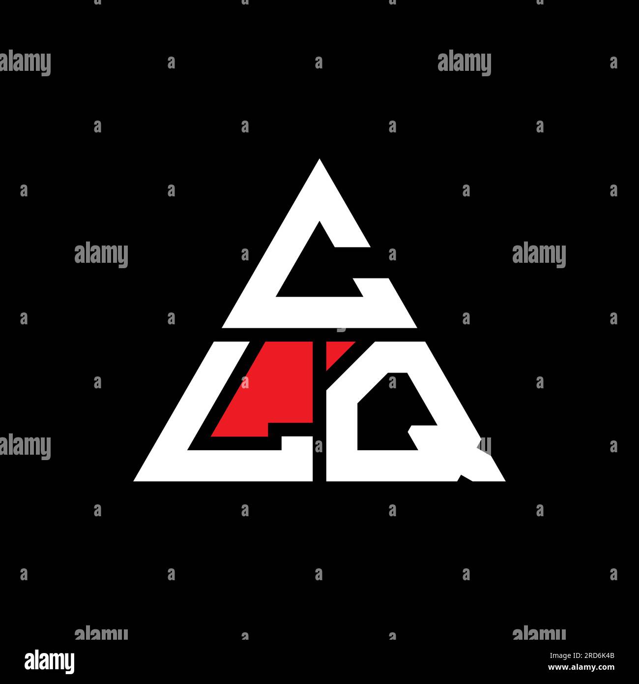 CLQ triangle letter logo design with triangle shape. CLQ triangle logo ...