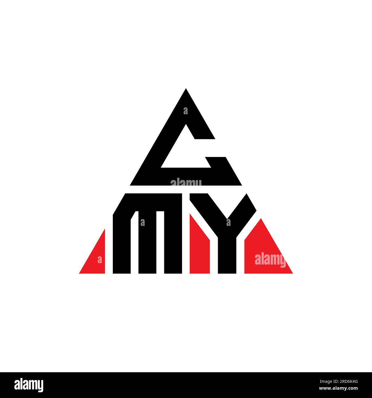 CMY triangle letter logo design with triangle shape. CMY triangle logo ...