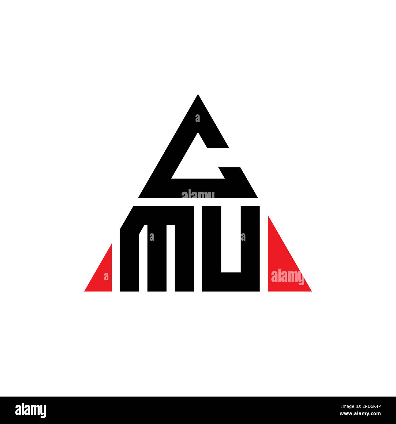 CMU triangle letter logo design with triangle shape. CMU triangle logo ...