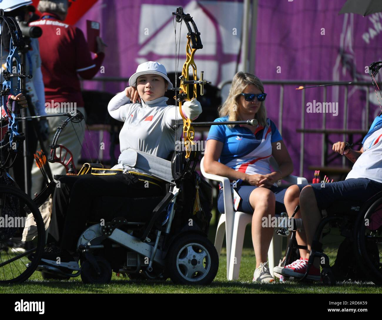 Pilsen, Czech Republic. 18th July, 2023. Chinese player Chen Minyi ...