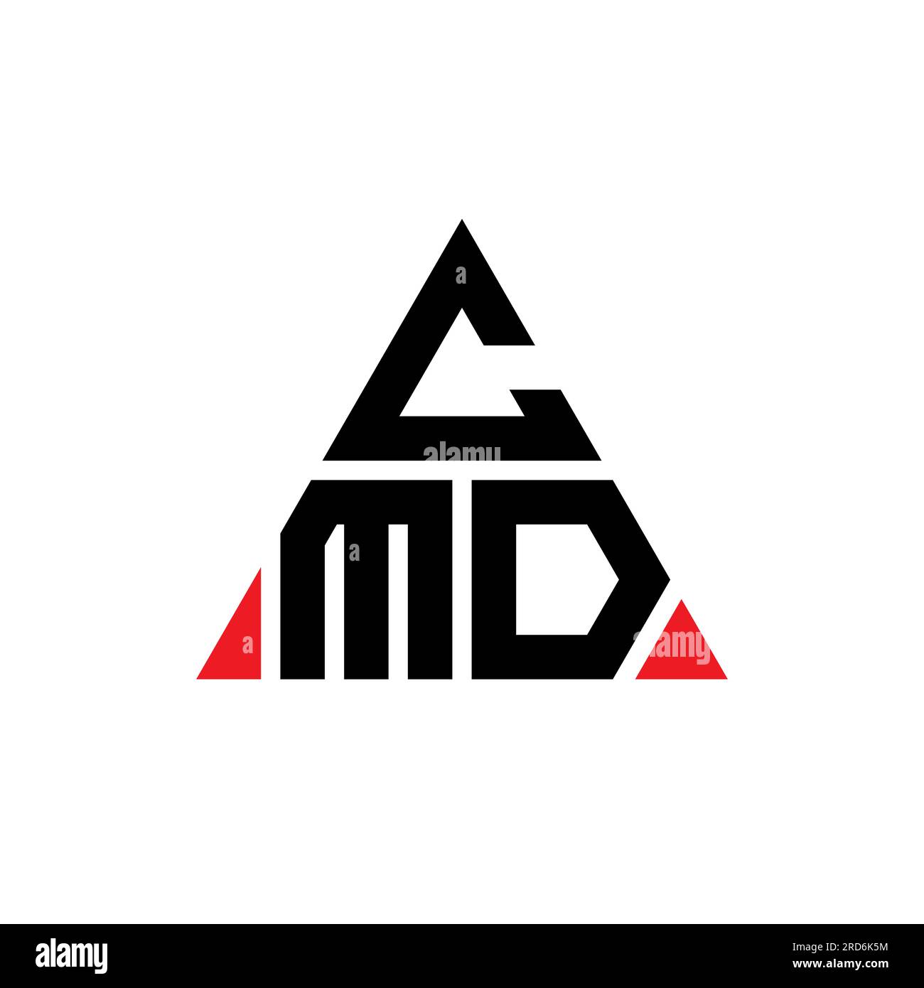 CMD triangle letter logo design with triangle shape. CMD triangle logo ...